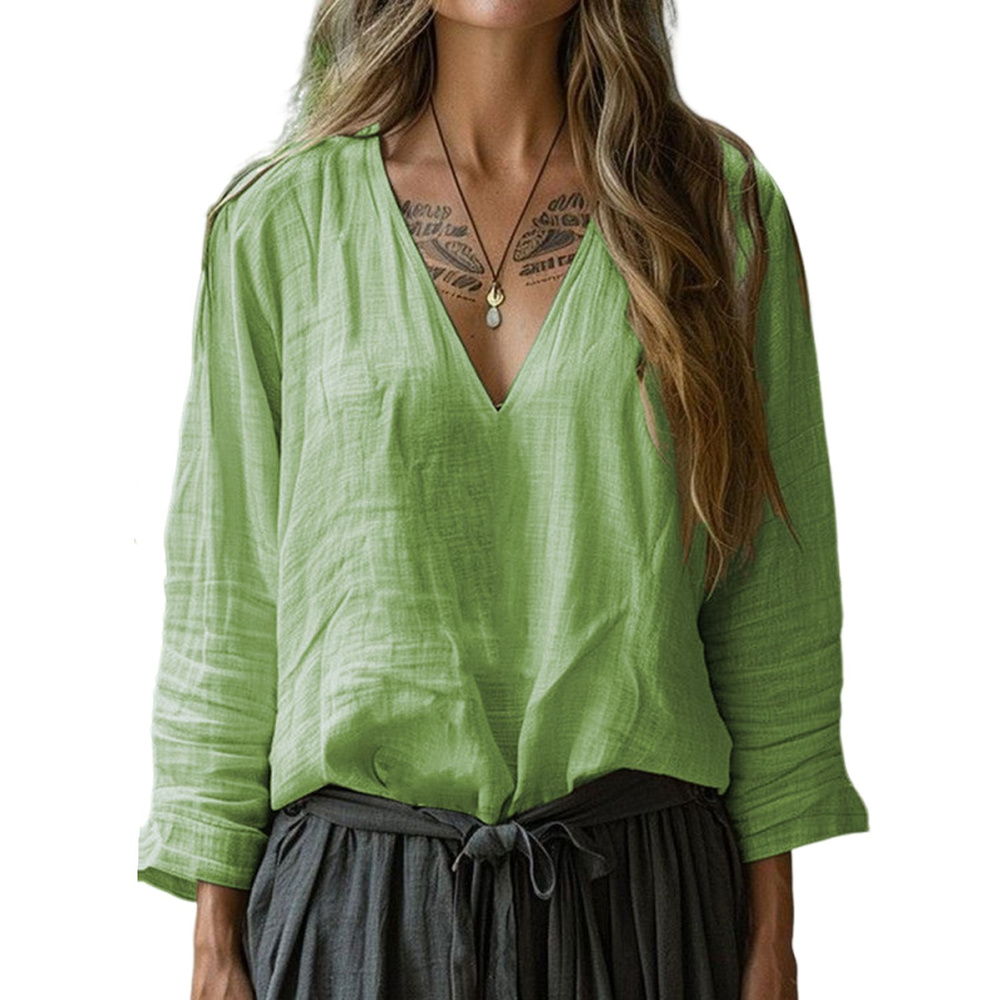 Лонгслив Женский HXD темно-зеленый, размер 52 Хлопок Повседневный купить c доставкой на OZON по ...