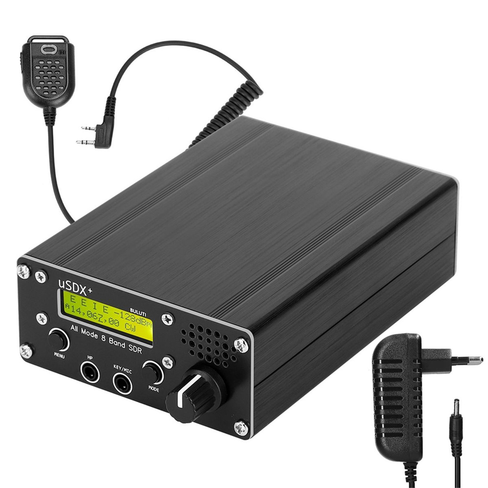 USDR USDX+ Plus V2, 8-диапазонный SDR, КВ SSB QRP-трансивер, вилка EU ...