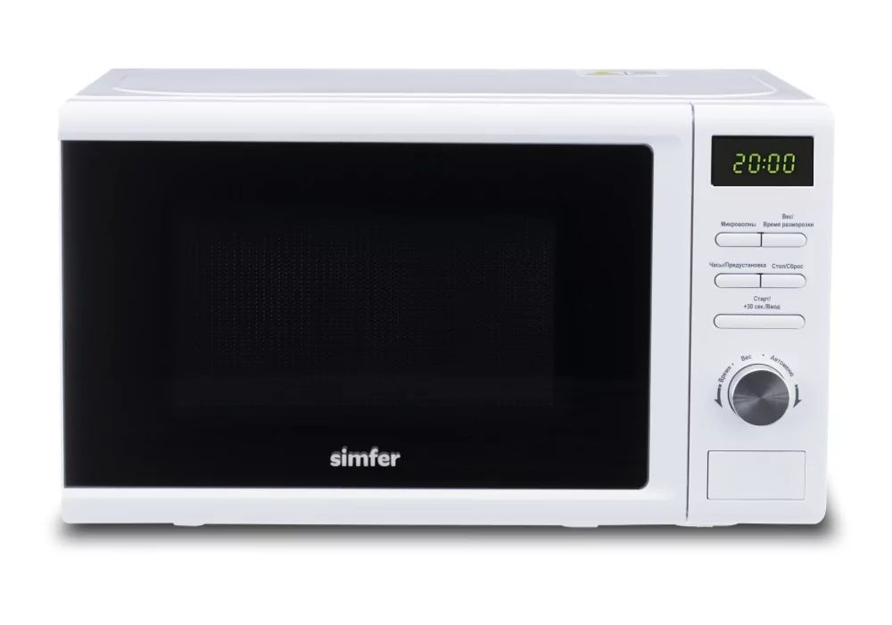 Микроволновая печь СВЧ Simfer MD2250, 8 программ, дисплей, 20 литров, 1050 Вт, белая купить на ...