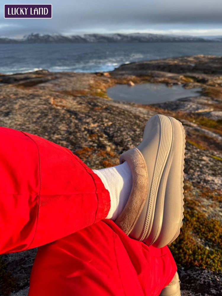 Галоши Женский Lucky Land пепел EVA Россия Без застёжки На любой сезон Анатомическая стелька ...