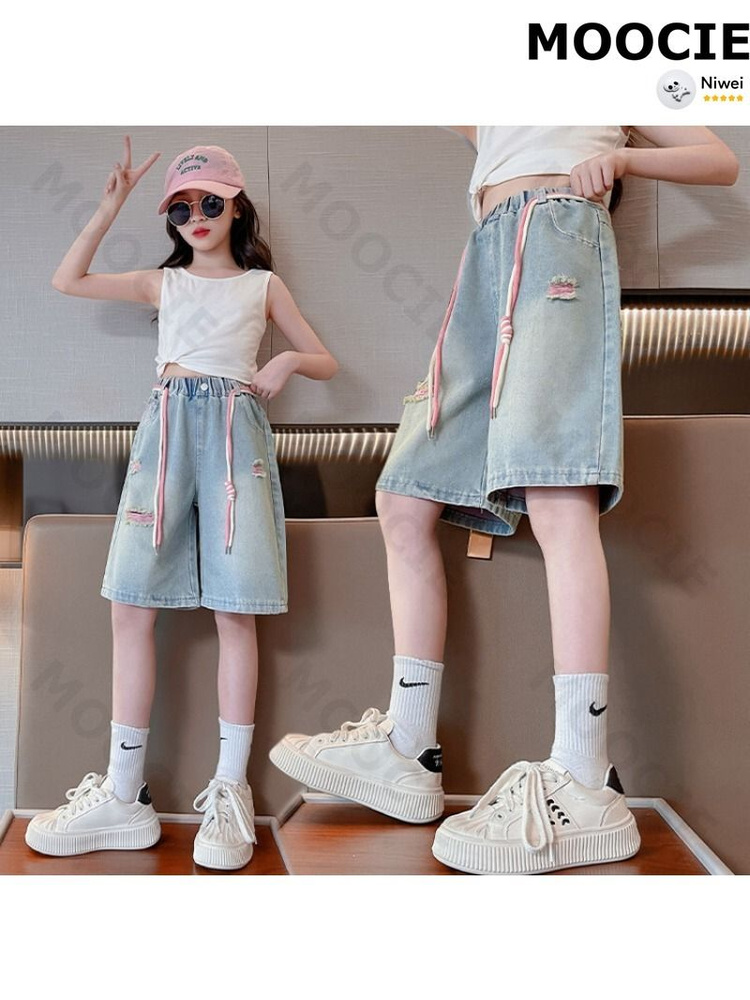 Шорты Девочки MOOCIE синий, размер 150 купить c доставкой на OZON по низкой цене (2029185101)