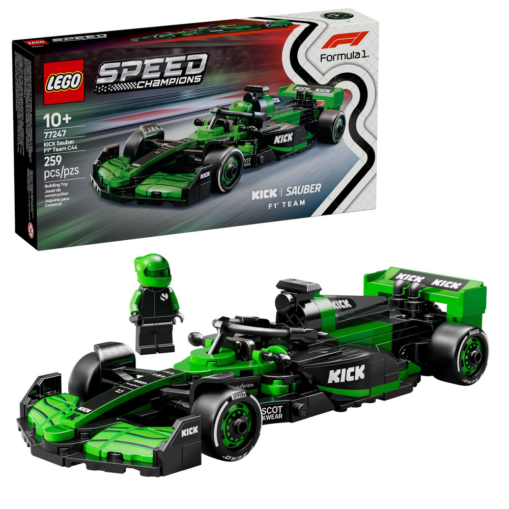 Конструктор LEGO SPEED CHAMPIONS Formula 1 KICK Sauber C44 259 детали ...