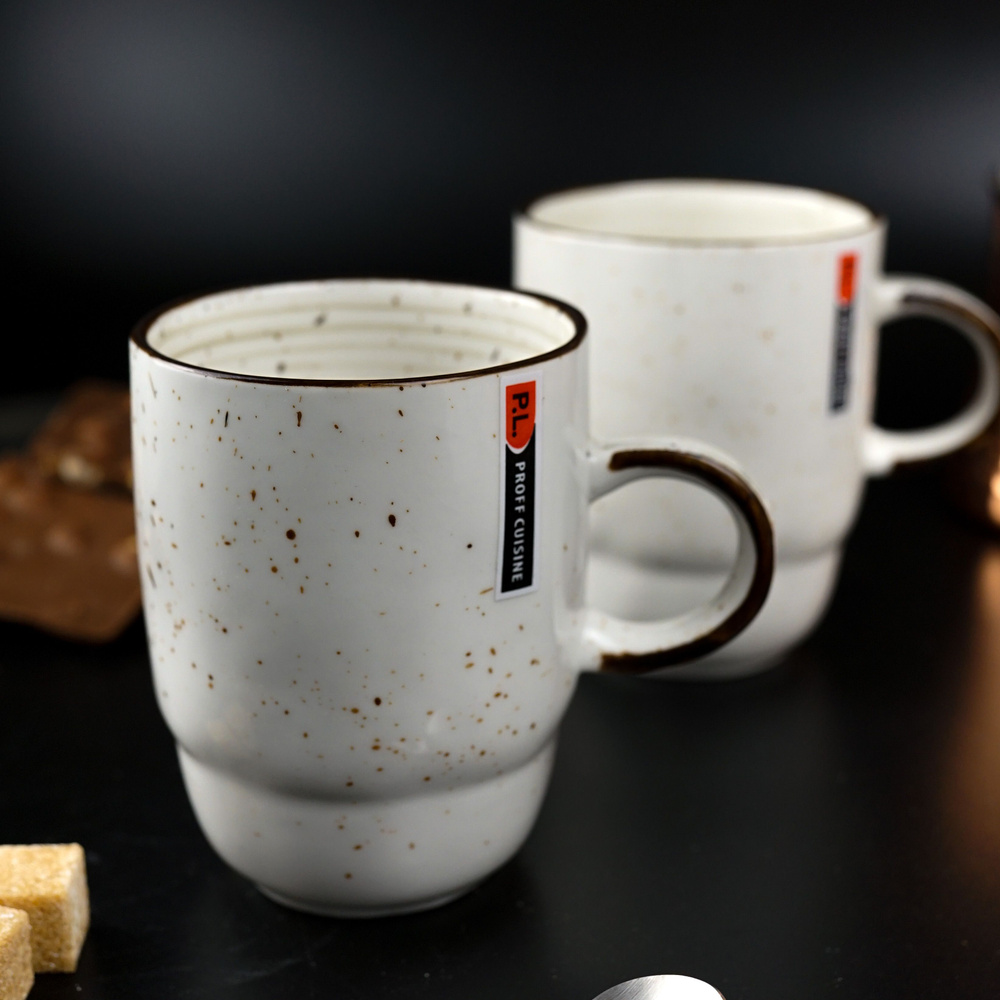 Кружка P.L. Proff Cuisine "White Fusion", 400 мл, 2 шт купить c доставкой на OZON по низкой цене ...