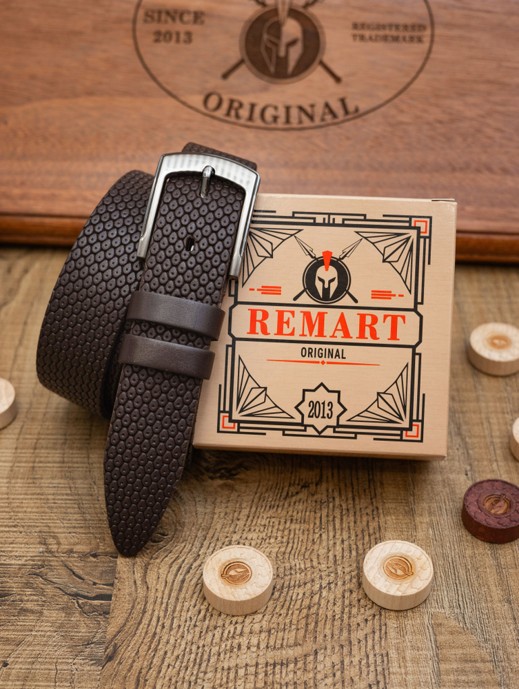 Remart Ремень Ремень мужской натуральная кожа купить на OZON по низкой ...