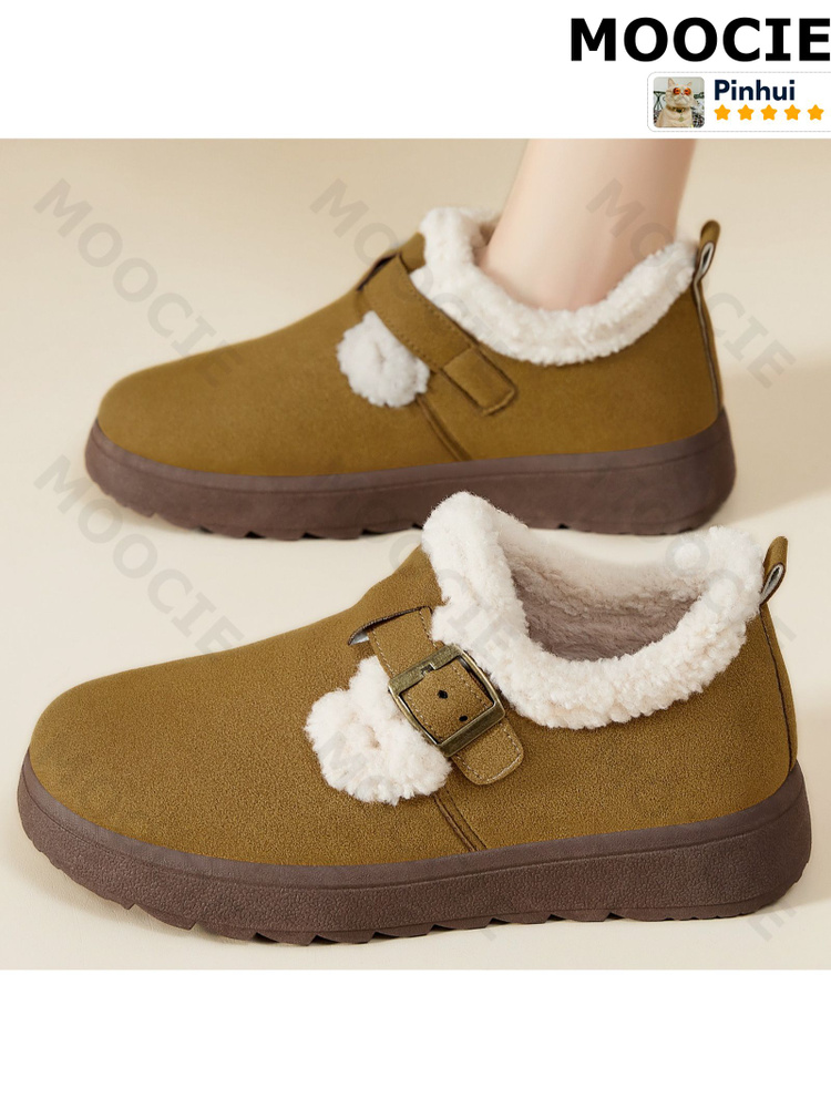 Сапоги Женский MOOCIE полусапоги, размер 41 верблюжий Зима Пряжка купить c доставкой на OZON по ...
