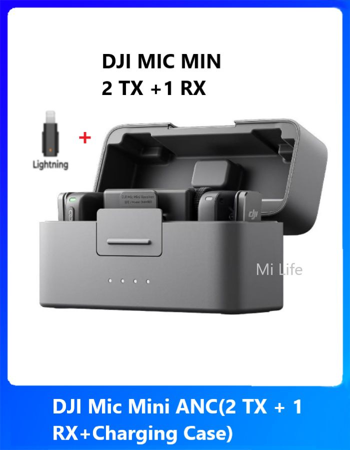 DJI Микрофон DJI Mic Mini ANC(2 TX + 1 RX+Charging Case)(Подарок ...