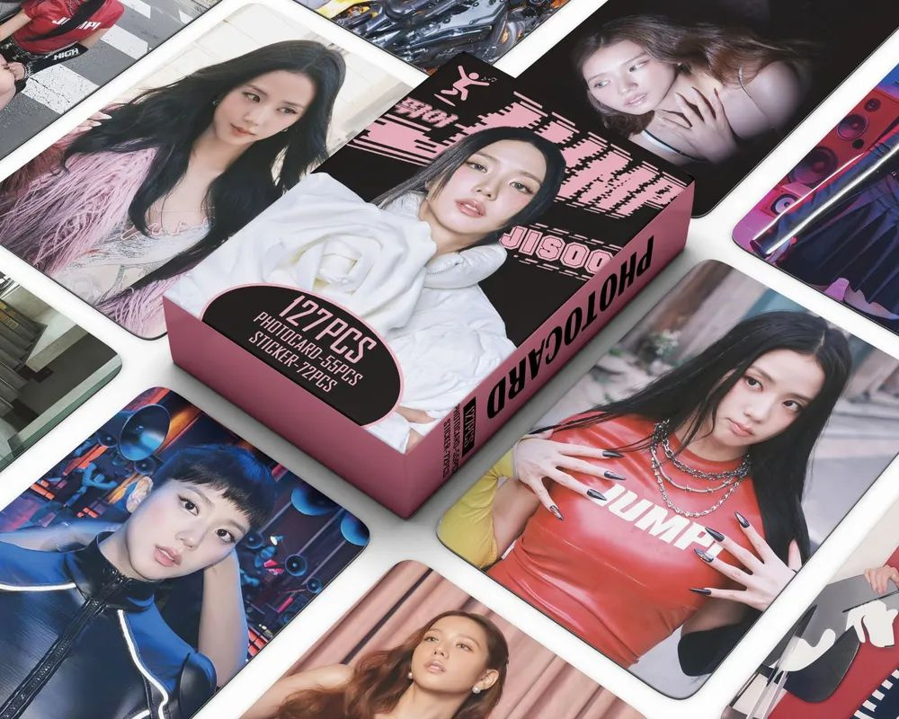 KPOP 127шт/коробка BLACKPINK SOLO JISOO Фотокарточки JUMP LOMO Card ...