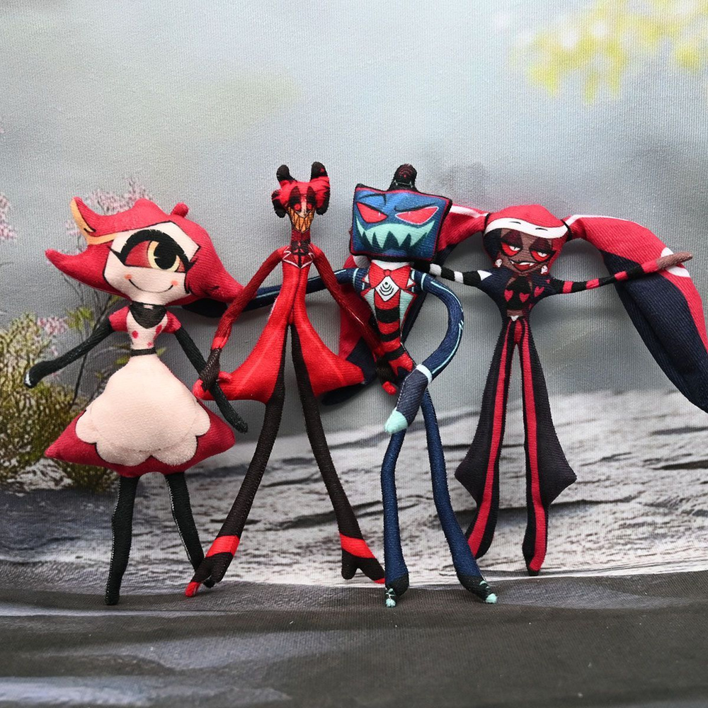 Игрушка мягкая Hazbin Hotel: персонажи (Аластор/Энджел) с металлическим ...