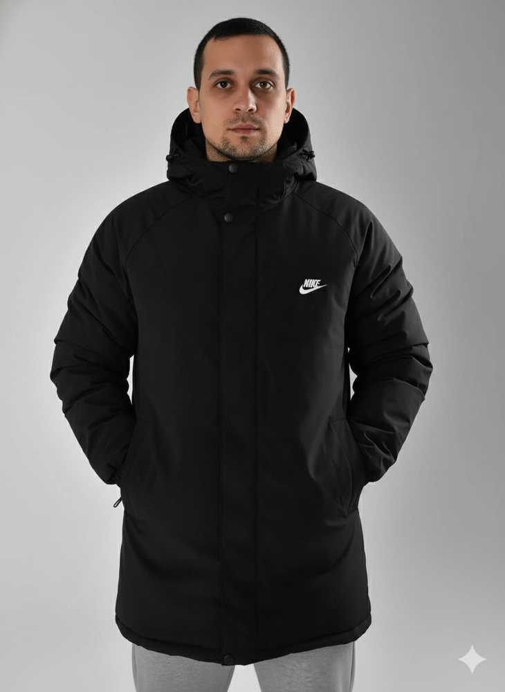 Куртка Мужской Skoryk Design Молния, Карманы черный стойка Холлофайбер, Нейлон, размер 50 ...