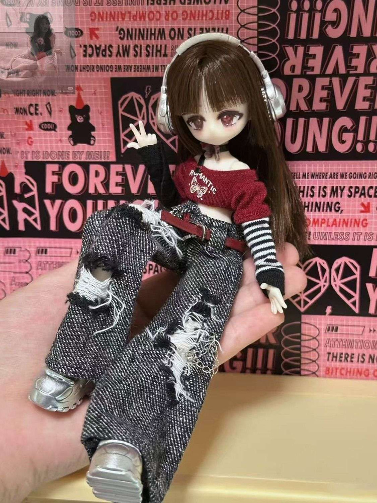 Куклы MJD, 1/8, 16см, сменная одежда, тело из ПВХ, куклы аниме BJD ...