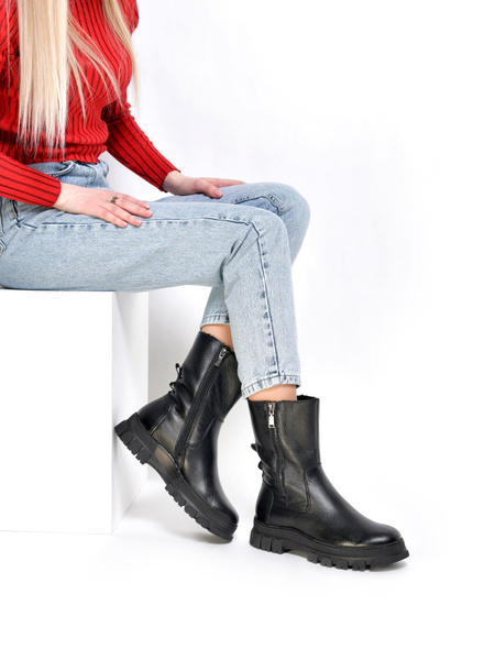 Сапоги Женский BELWEST полусапоги, размер 39 черный Зима G Беларусь Молния купить c доставкой на ...