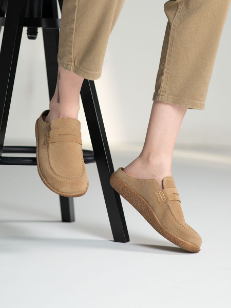 Сабо Женский, Девочки Ortmann Замша H, размер 37 Закрытый нос Без каблука Германия Да купить c ...