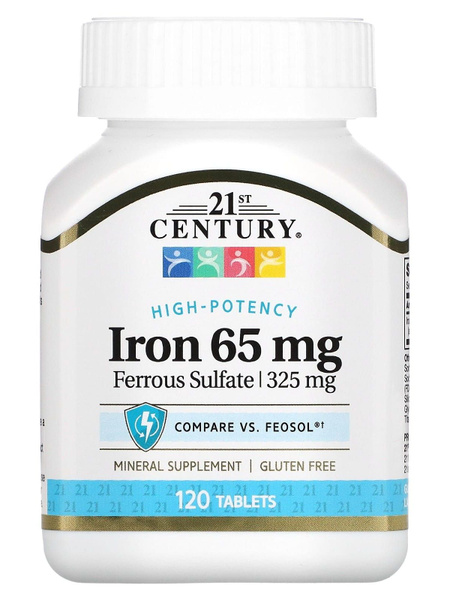 Iron Железо 65 мг, 120 таблеток купить на OZON по низкой цене (1870866632)