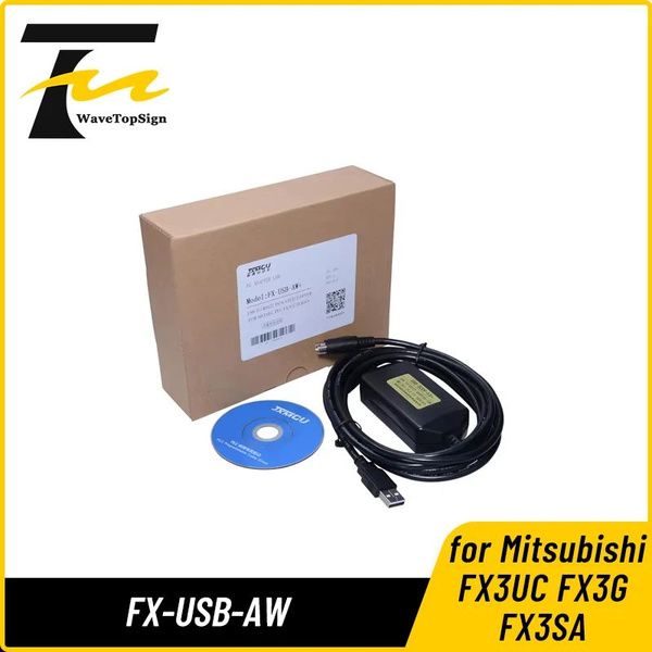 Кабель для программирования Wavetopsign FX-USB-AW для ПЛК Mitsubishi ...