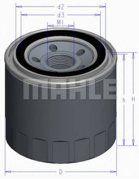 Фильтр масляный MAHLE OC 523 купить на OZON по низкой цене (1646861674)