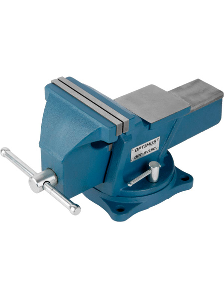 Профессиональные слесарные тиски поворотные с наковальней 150 мм OPT ...