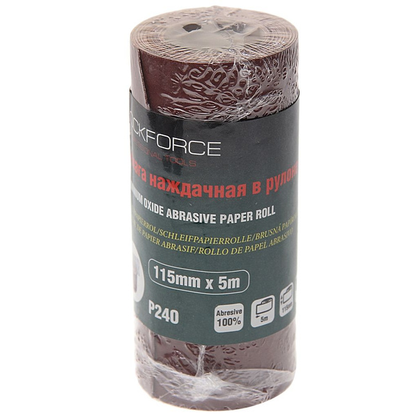 Бумага наждачная, наждачка P-240 115мм х 5м рулон, арт RFSR2240A ROCKFORCE купить на OZON по ...