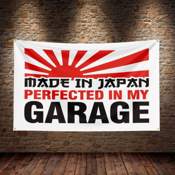Флаг плакат баннер JDM Made In Japan Garage гараж купить на OZON по ...