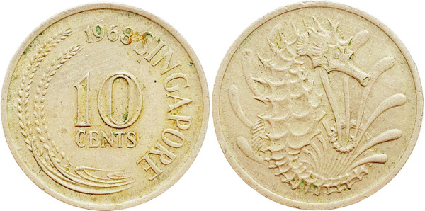 Сингапур 10 центов 1968 год KM# 3 купить на OZON по низкой цене (2707707905)