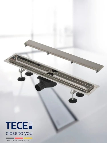 Комплект TECE Linus для монтажа дренажного канала 2 в 1, с основой для плитки tile и steel , с ...