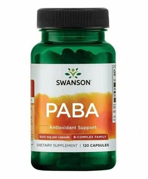 Свенсон PABA 500 mg 120 капсул (срок 10.23) купить на OZON по низкой ...