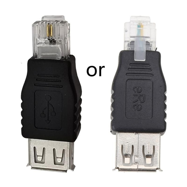 Ethernet RJ11 6p2c to USB Женский адаптер штепсец 4 PIN-контакт USB-A ...