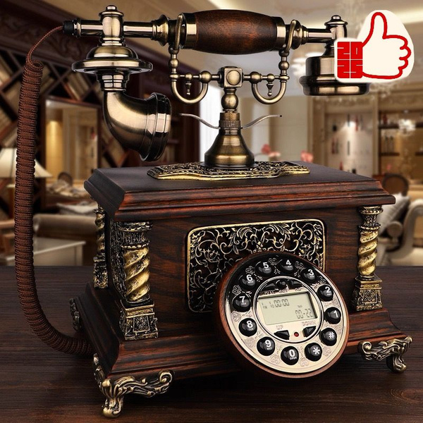 Старинный проводной телефон, Ручной ретро-телефон ручная работа ...
