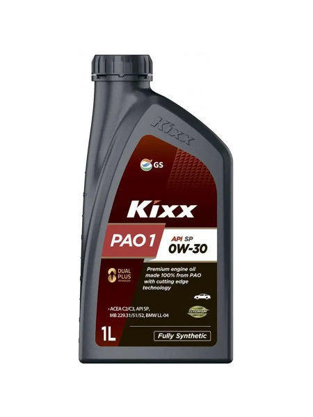 Масло моторное Kixx 0W-30 Синтетическое 1 л купить c доставкой на OZON ...
