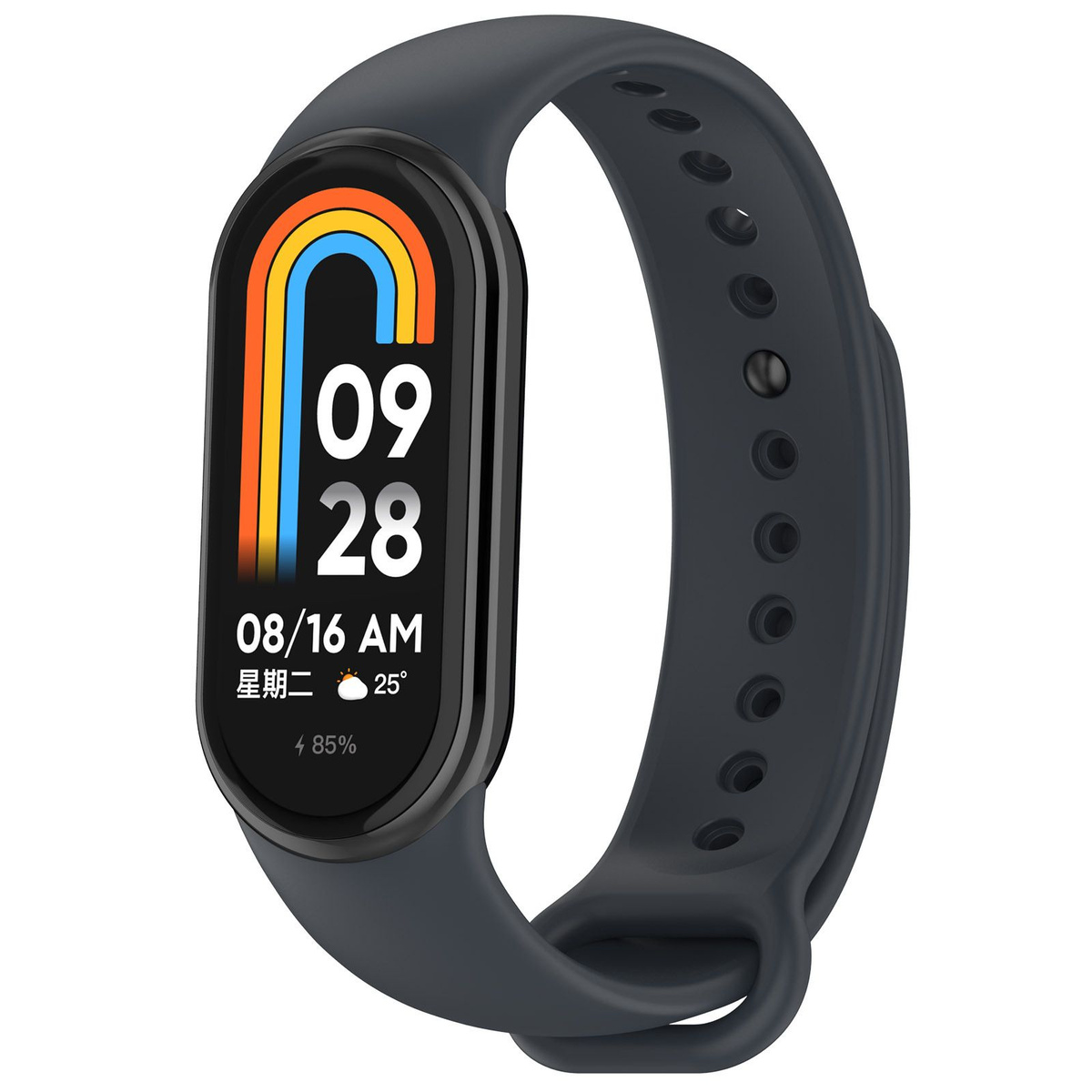 Ремешок силиконовый для фитнес браслета Xiaomi Mi Band 8/Smart Band 9 ...