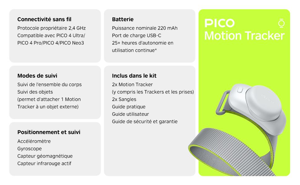 Motion Tracker для PICO 4/4 Pro/PICO 4 Ultra аксессуары, Отслеживание ...