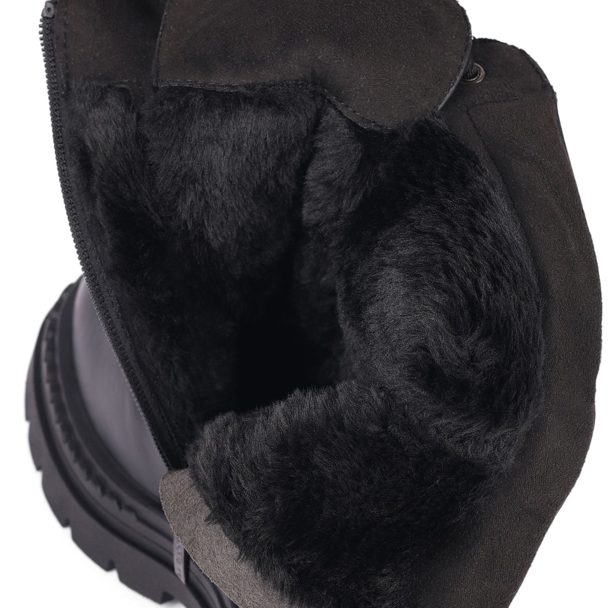 Ботинки Женский Instreet черный, размер 38 дерби Зима 5 Шнурки, Молния Толстый каблук Россия ...