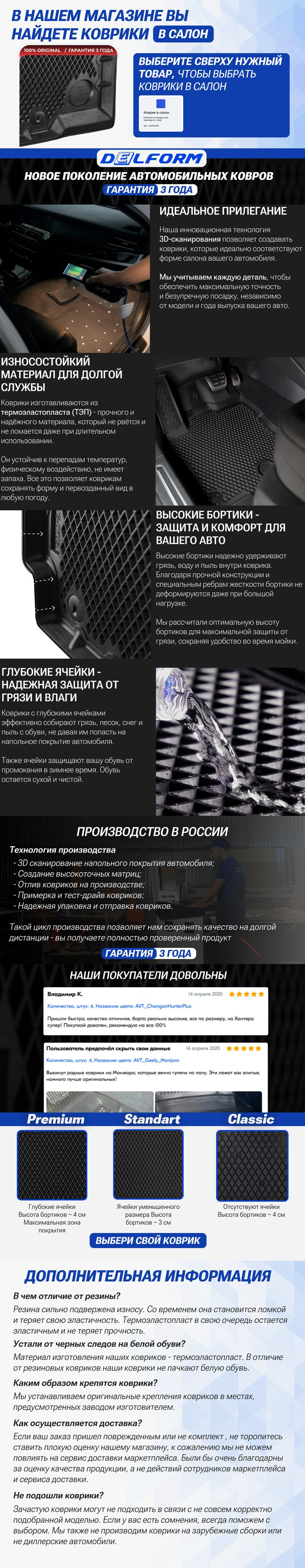 Коврик в багажник автомобиля Chery OMODA S5 (S5 GT) (2022-2023), Чери ...