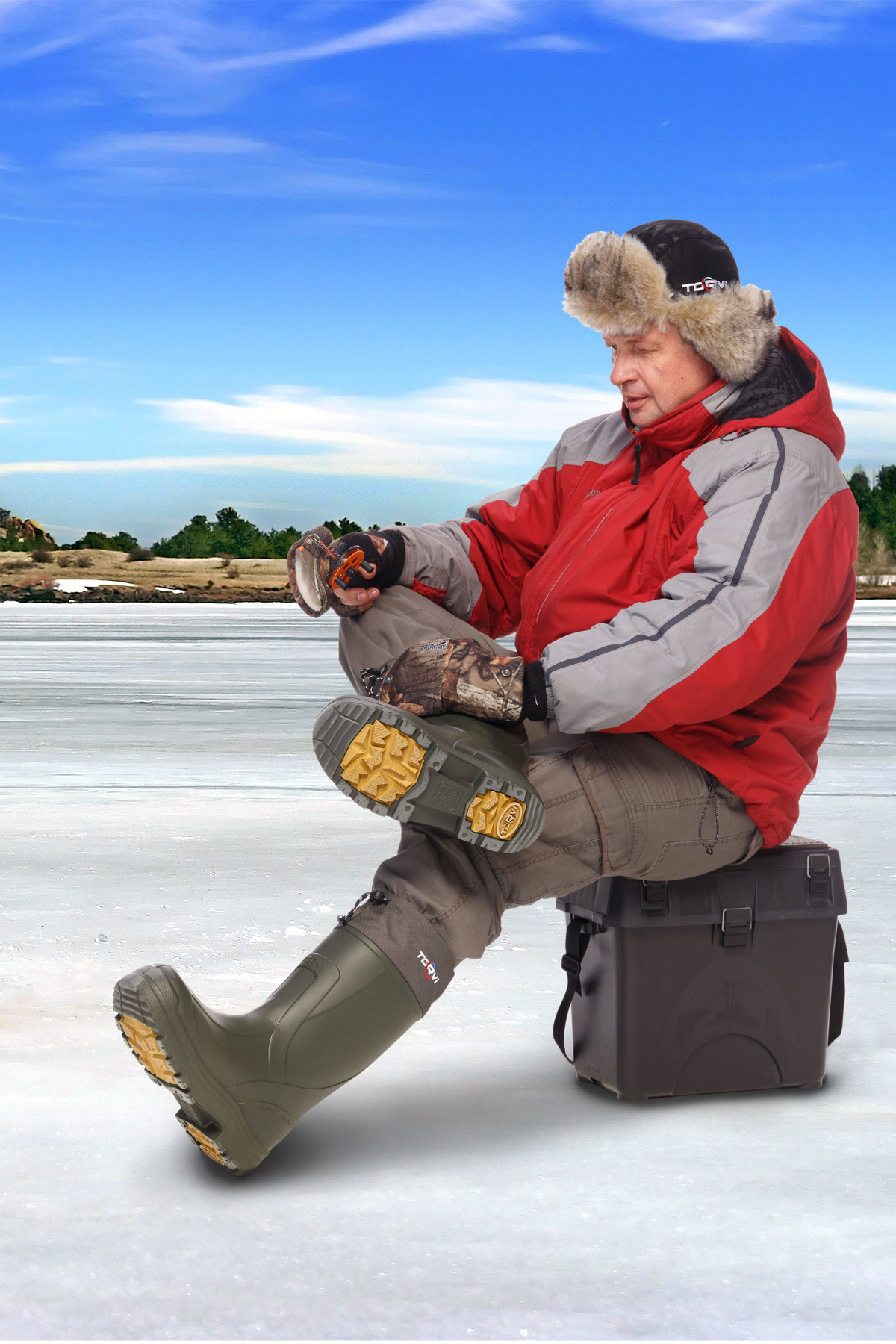 Сапоги Мужской TORVI для рыбалки, размер 44 оливковый Зима Россия Клипса купить c доставкой на ...