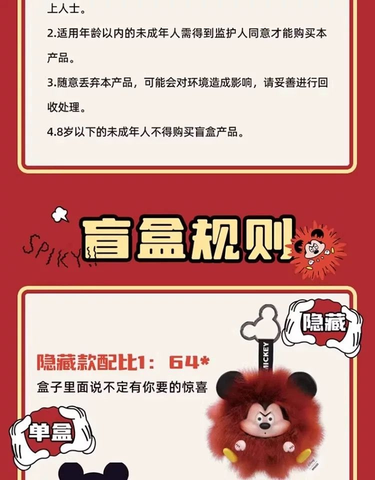 Лабубу Стич Labubu Mickey Mouse Игрушка сюрприз Blind Box miniso Mickey ...