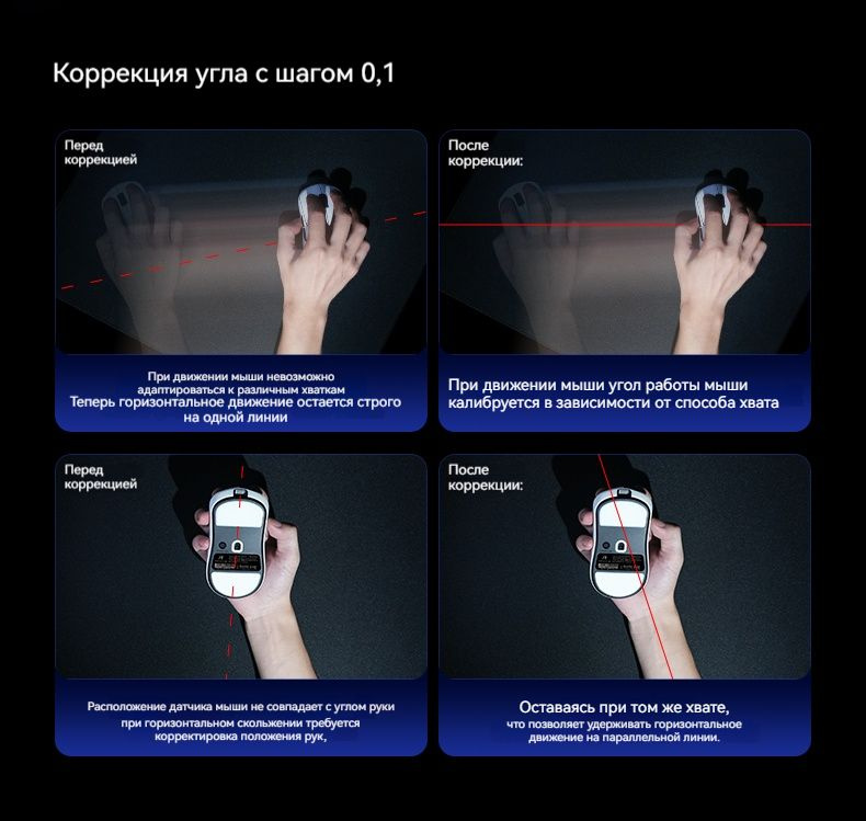 Игровая мышь беспроводная RAWM беспроводная 魔鲸V4 , черный купить c доставкой на OZON по низкой ...