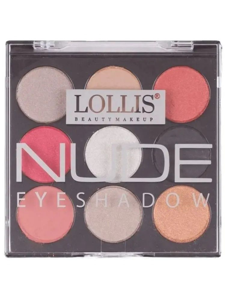 Тени для век LOLLIS Eyeshadow Palette Nude палетка 9 Colors тон 91 14 г ...