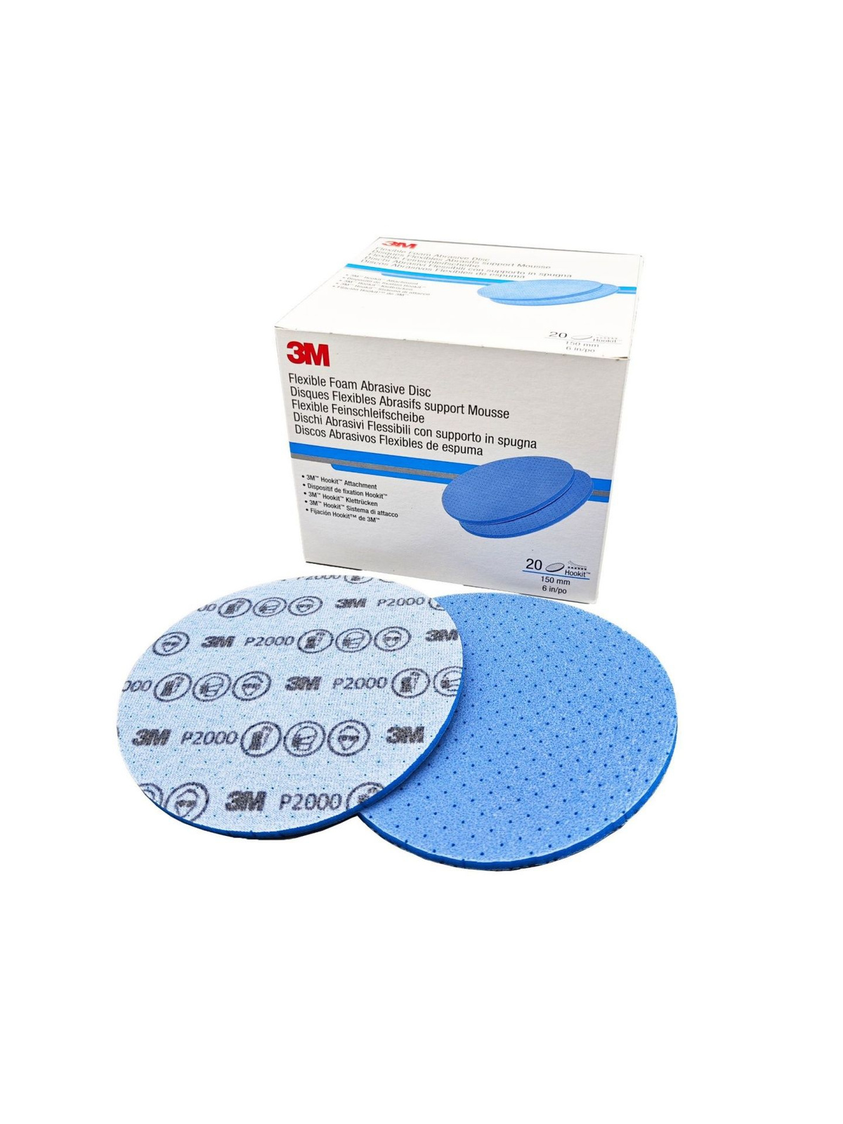 Абразивный круг гибкий 3M Hookit 150 мм на вспененной основе P1500 ...