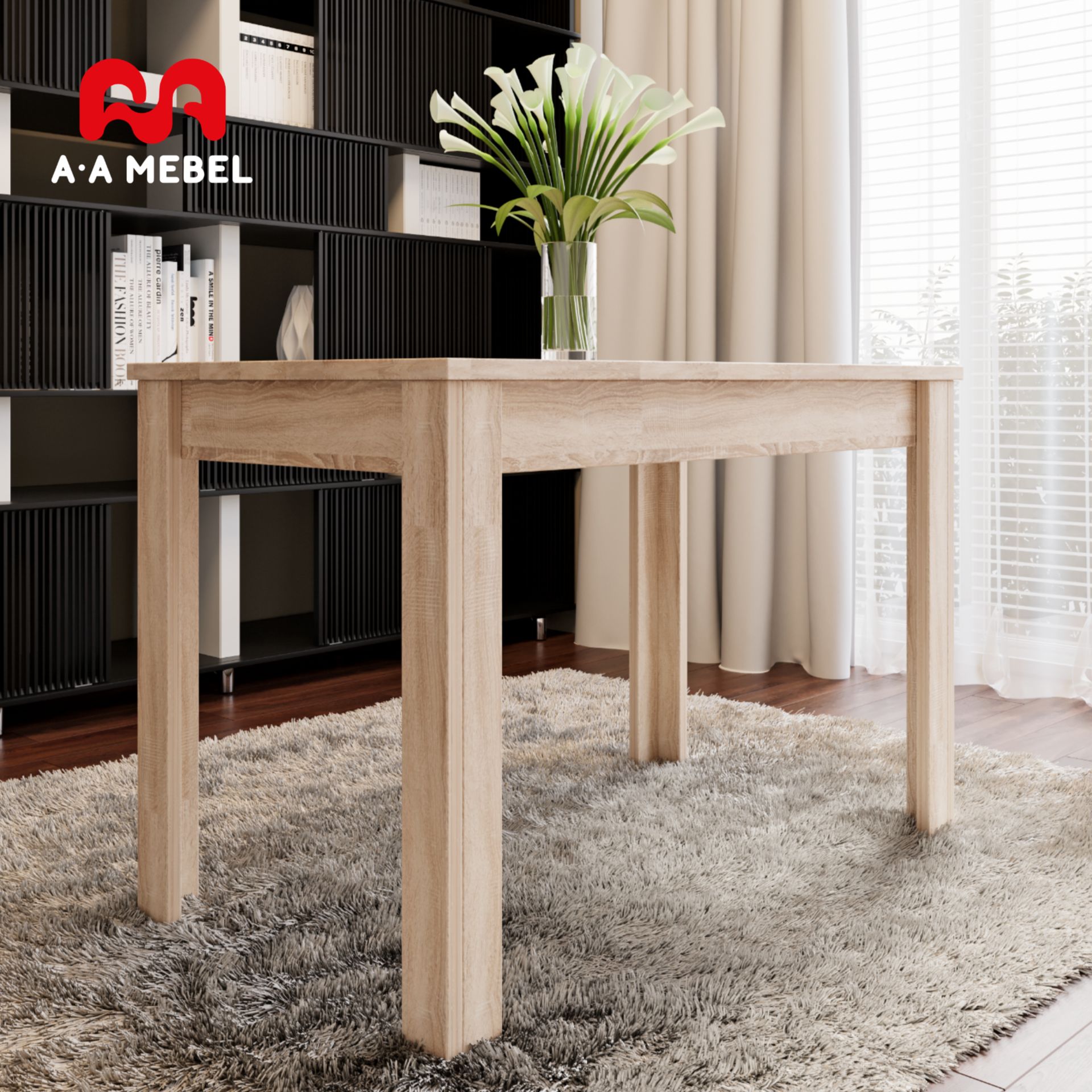 Стол обеденный A-A MEBEL Нераскладной тип 51, 100х60х73 см купить c ...