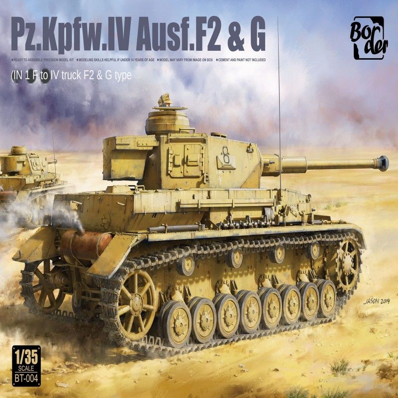 Border BT-004 1/35 Немецкий Pz.Kpfw.IV Ausf.F2&G 2 in 1 Модель танка ...