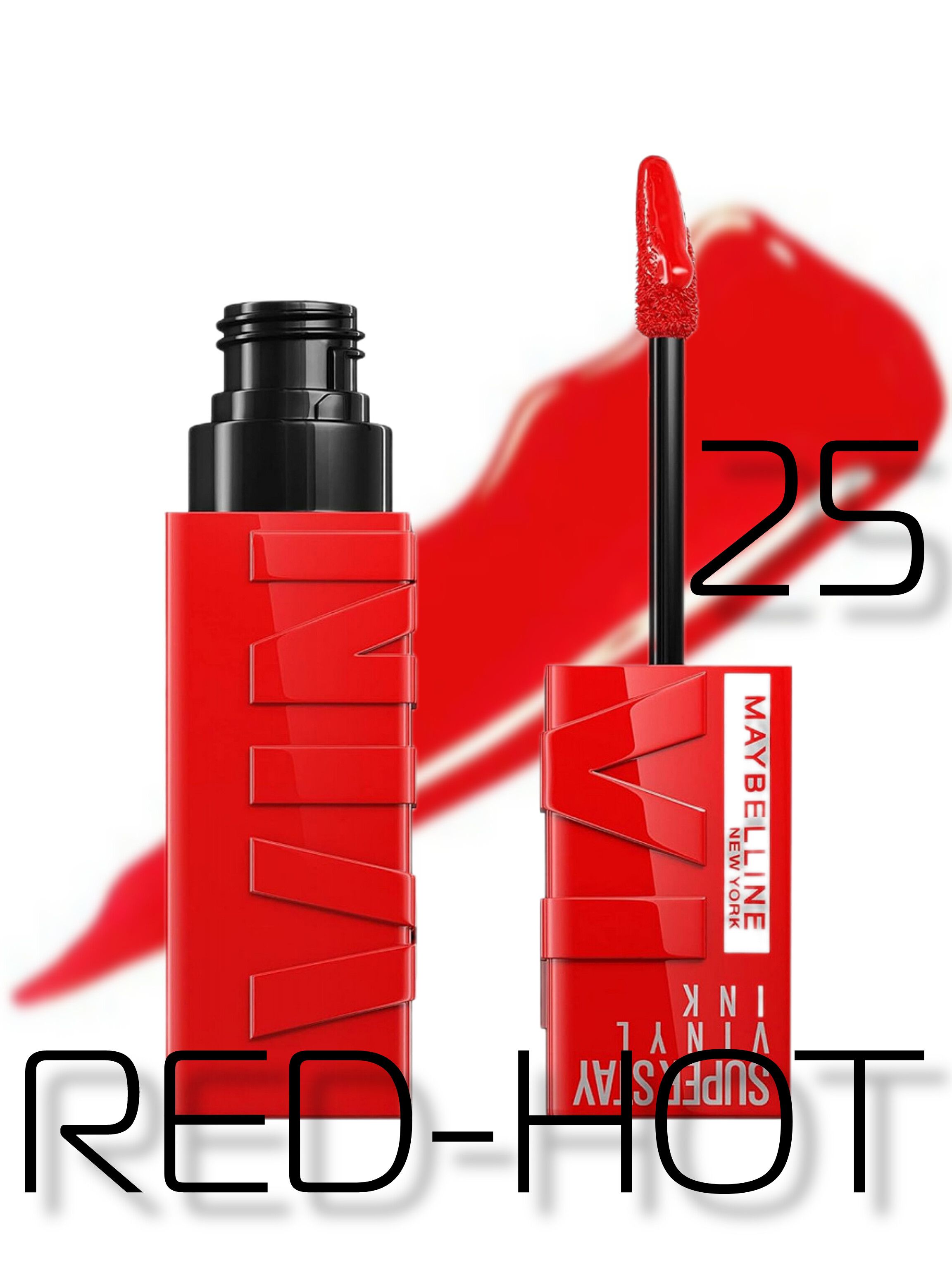 Помада Maybelline Superstay Vinyl Ink 25. Оттенок 25 Red-Hot купить на ...