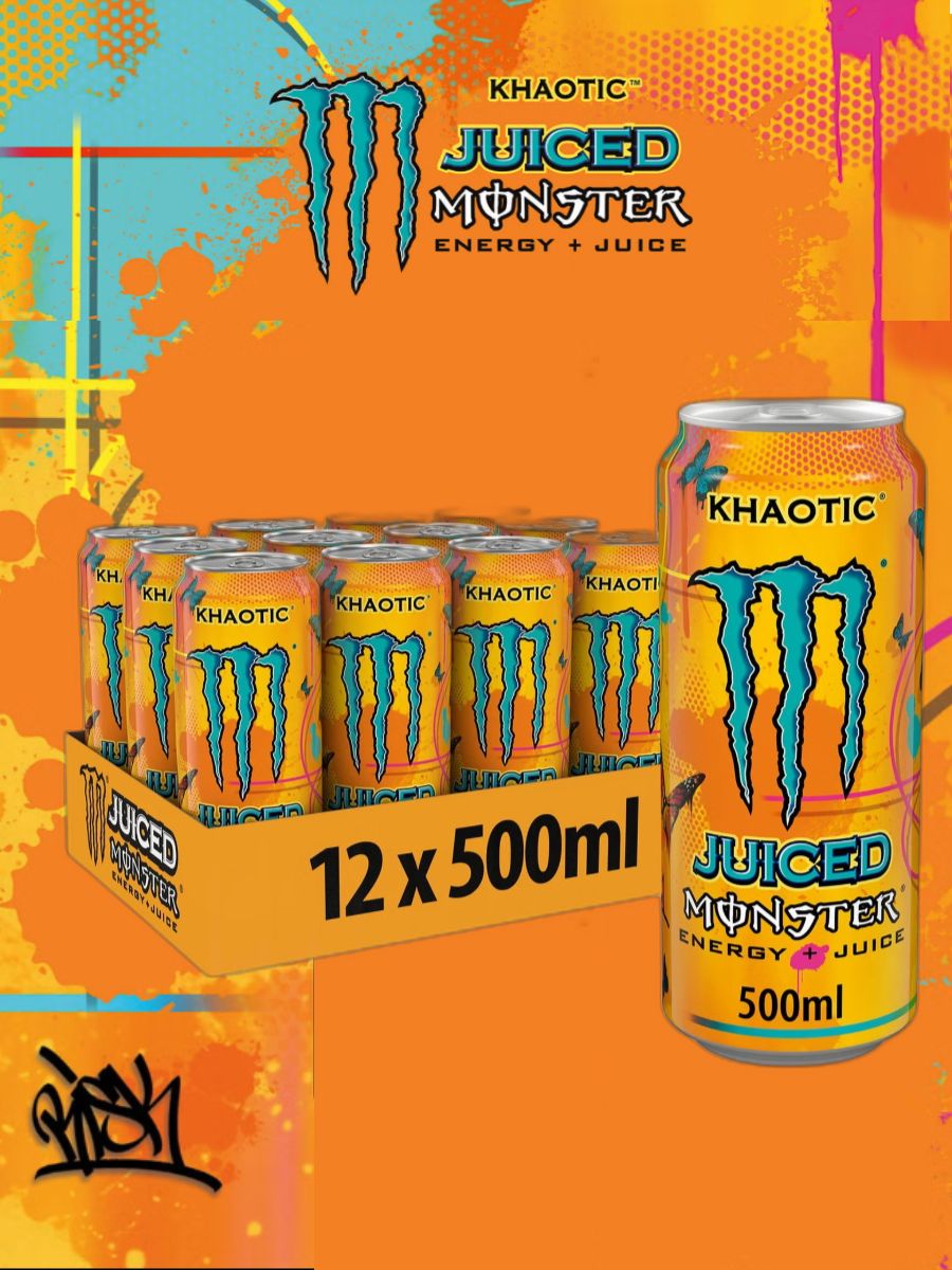 Juiced Monster Khaotic 12 Х 500 мл. купить на OZON по низкой цене ...