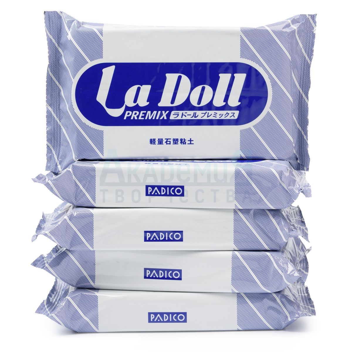 5 упаковок Полимерная глина La Doll Premix (Ла Долл Премикс) по 400 гр ...