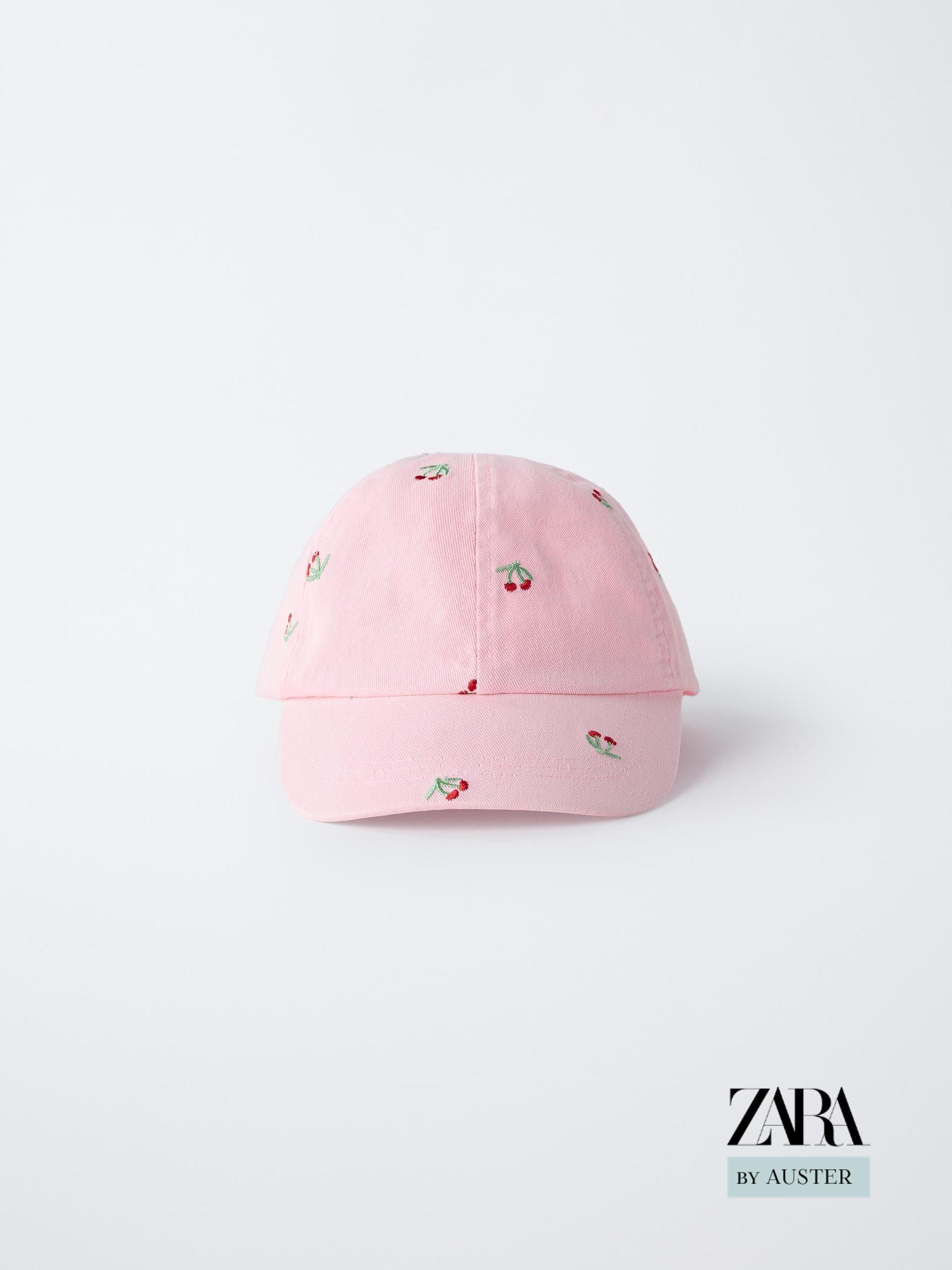 Кепка Zara WASHED-EFFECT CAP WITH CHERRY EMBROIDERY купить на OZON по ...