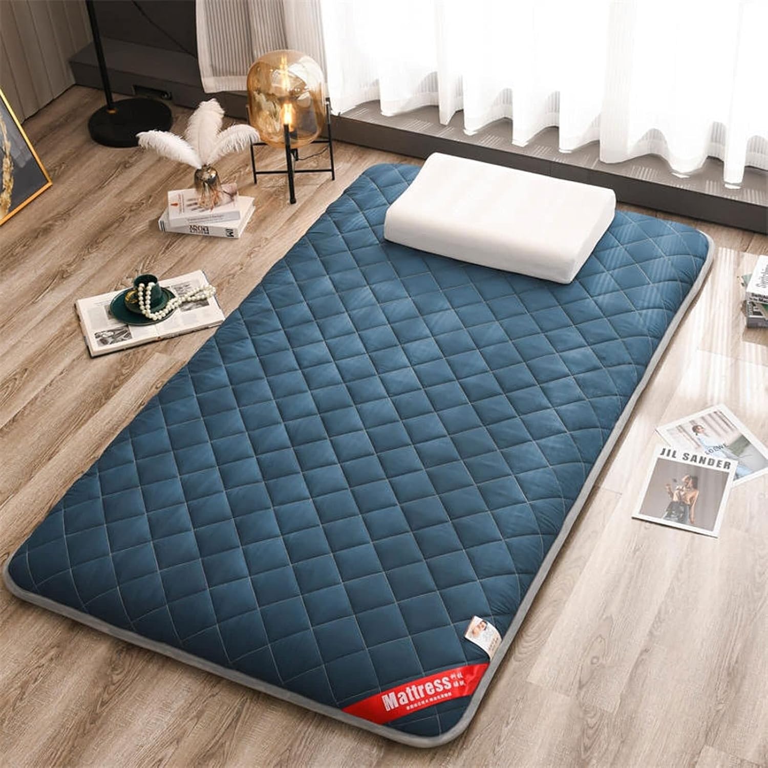 Матрас reg.-416541_gertg-526+2-Blue&120*200cm, Беспружинный, 120x200 см ...