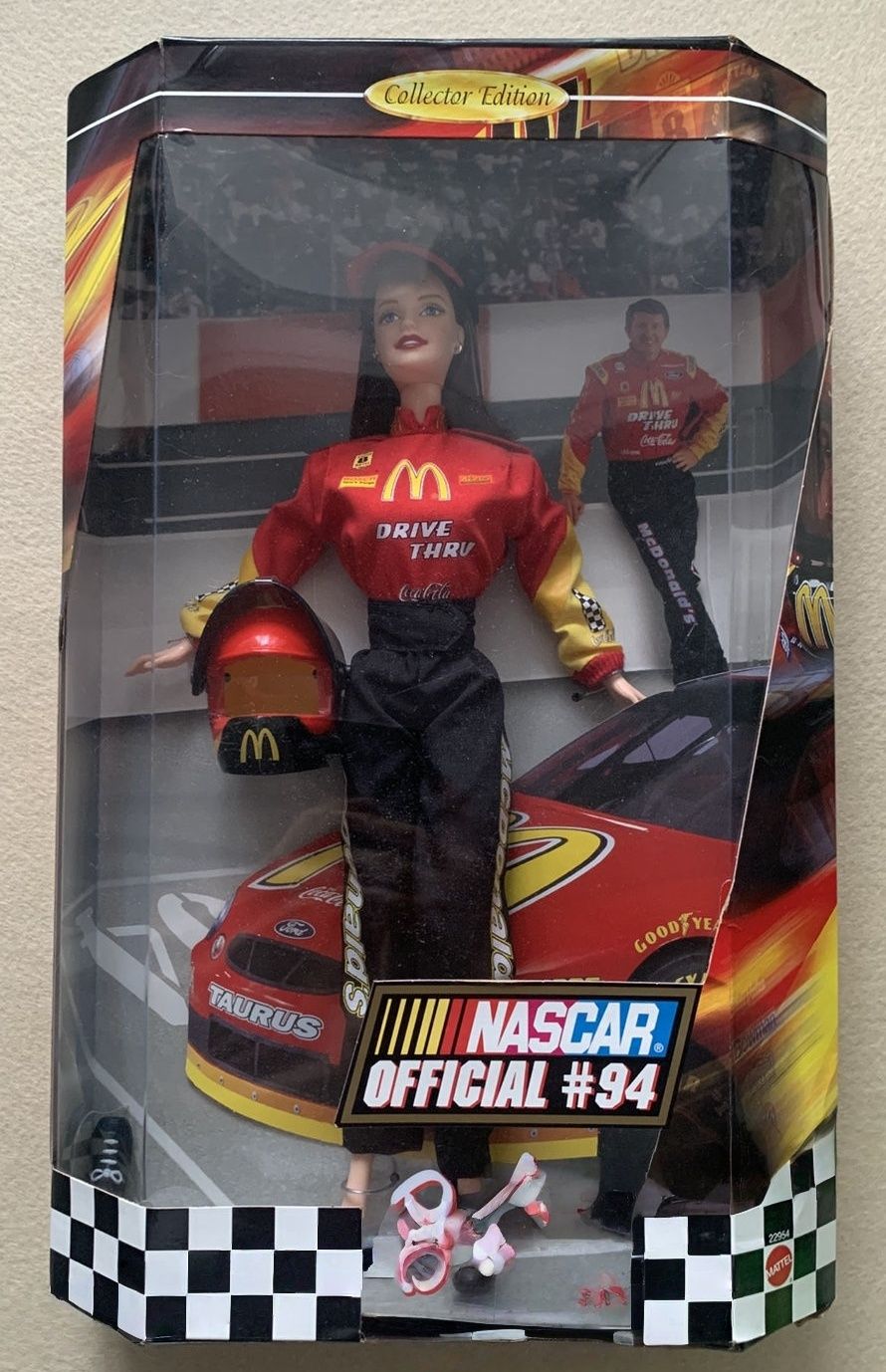 Barbie McDonalds Nascar Official 1999 Кукла Барби NASCAR Racing купить ...