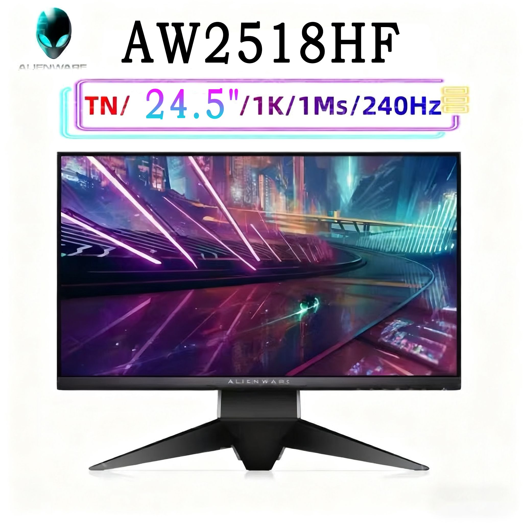 Dell 25" Монитор Alienware AW2518HF, белый, серебристый купить на OZON ...