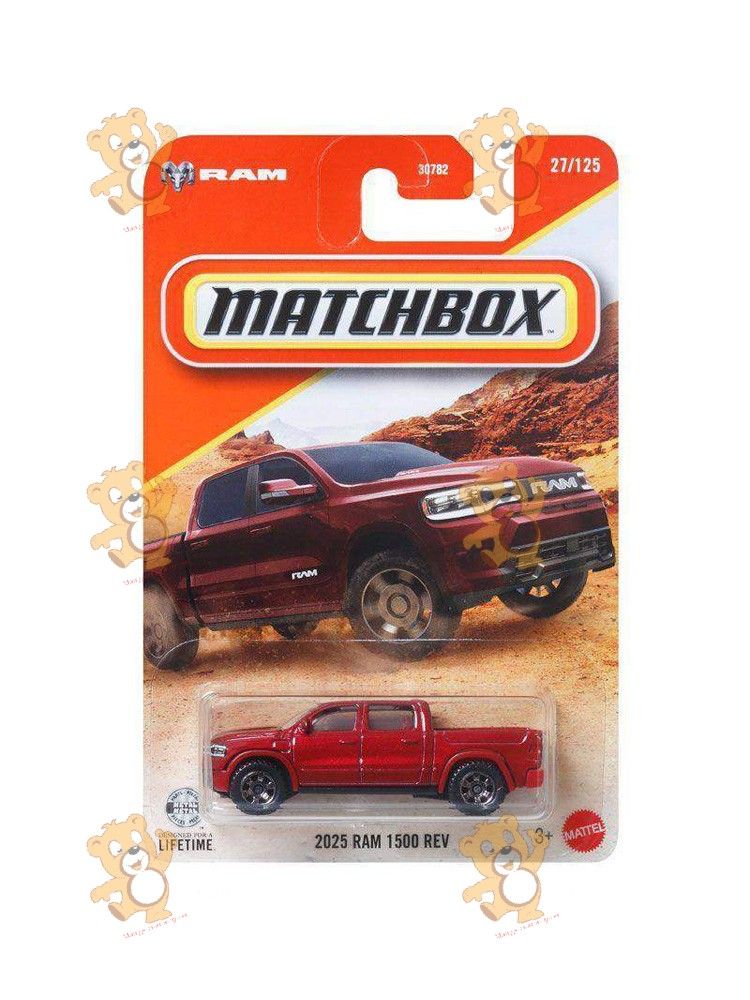 Машинка Matchbox Toys 1:64 Scale Die-Cast Basic Car 30782 2025 Ram 1500 ...