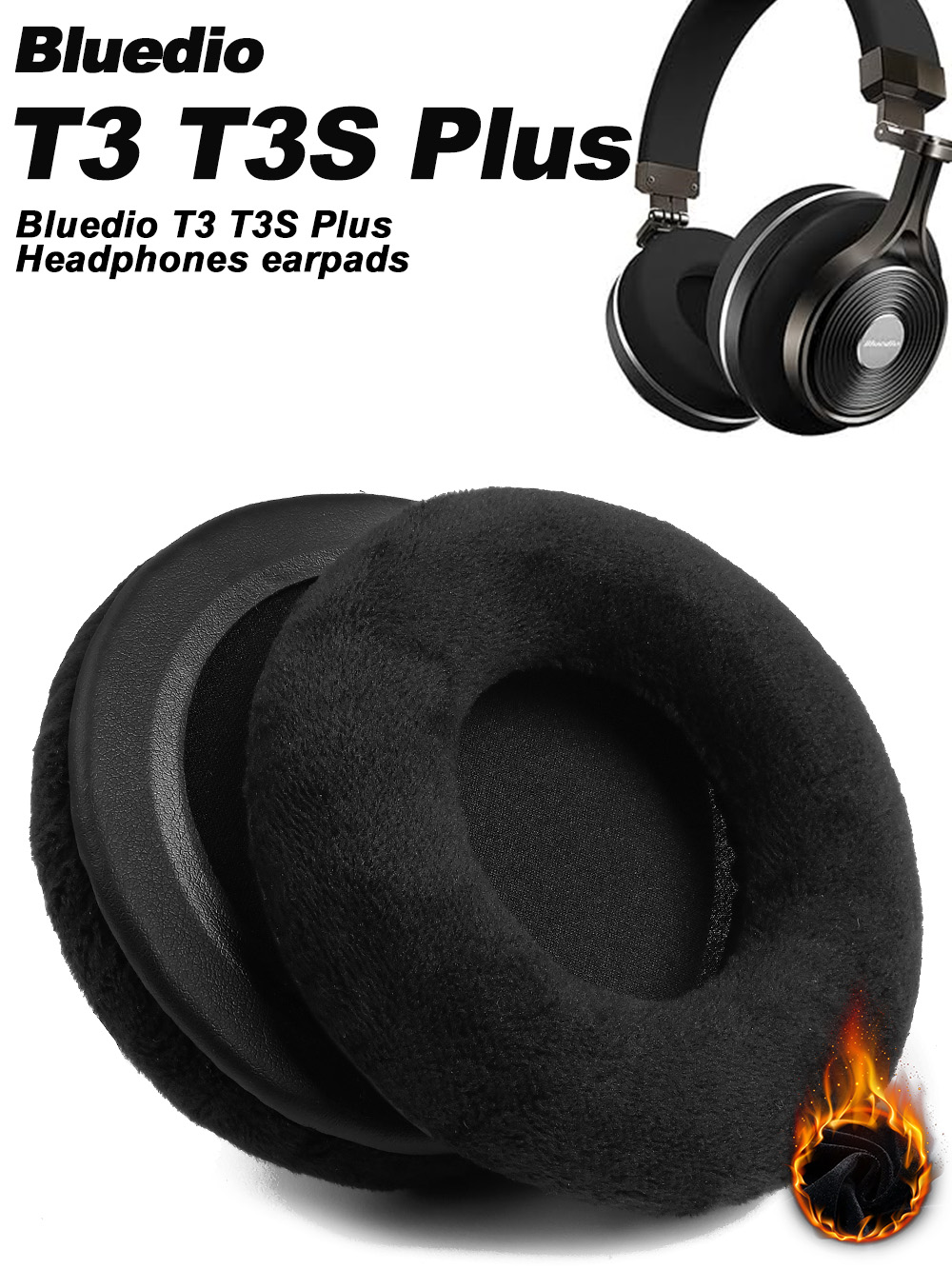 Амбушюры Bluedio T3 T3S Plus для наушников купить на OZON по низкой ...