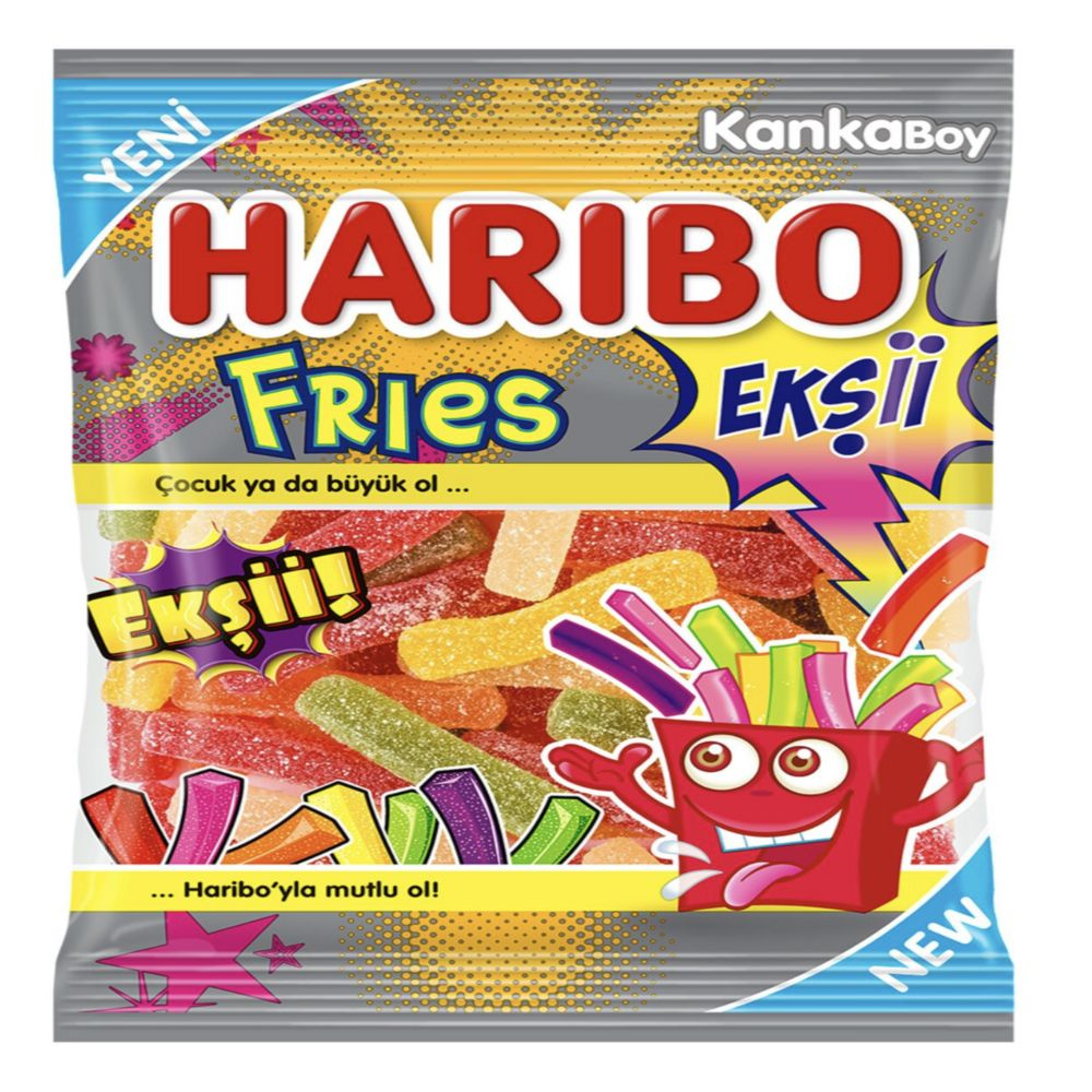 Мармелад ХАРИБО (HARIBO) Fizz Fries 24 шт х 70 гр - купить с доставкой ...