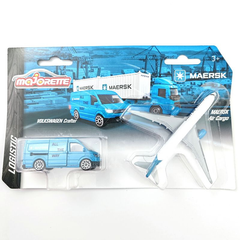 Машинка Majorette VOLKSWAGEN CRAFTER & MAERSK AIR CARGO Collection Die ...